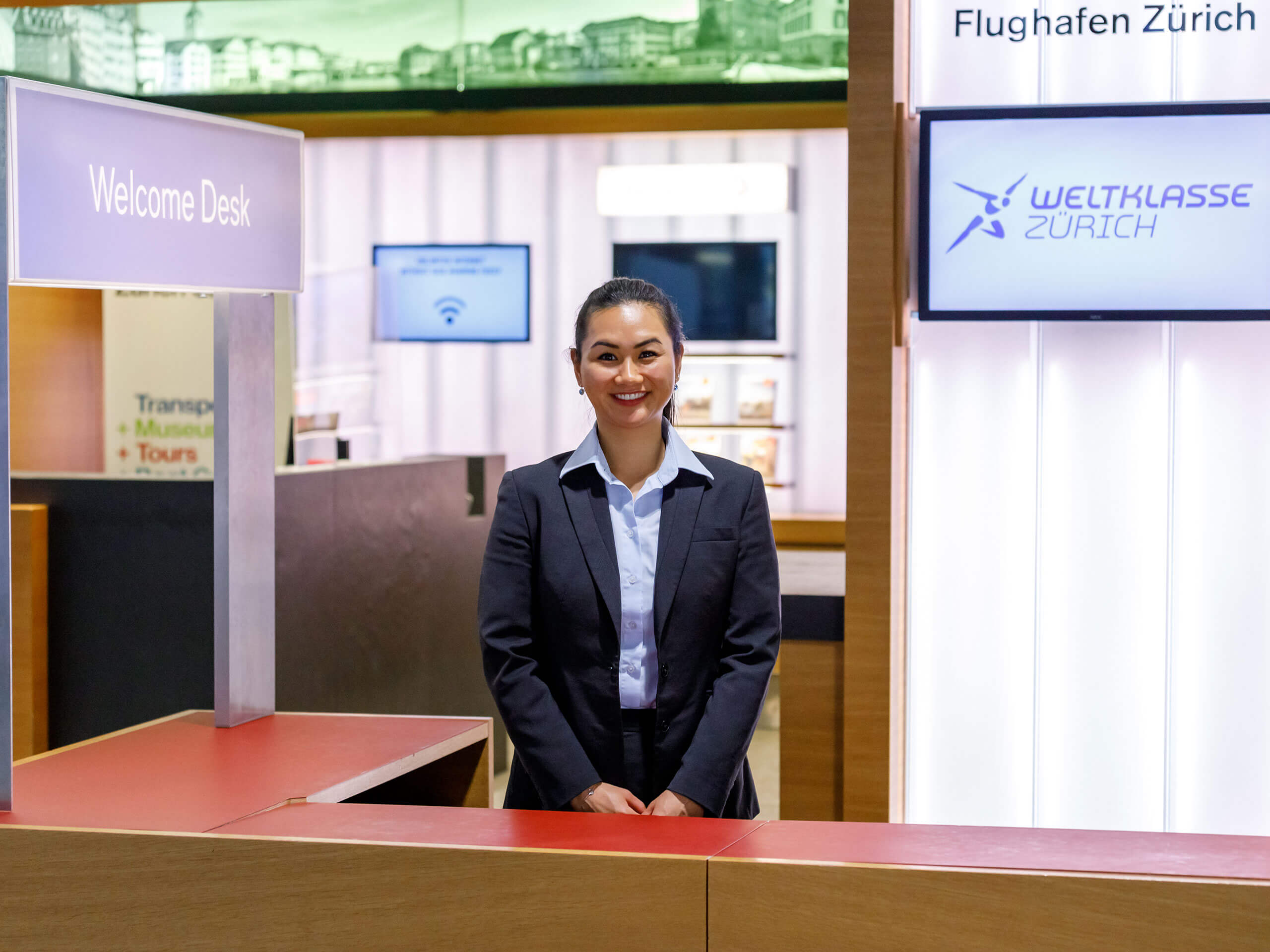 Welcome Desk Ankunft 2 – Flughafen Zuerich